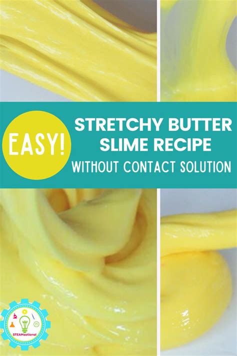 How To Make Butter Slime Without Contact Solution Slime Without Contact Solution Easy Slime