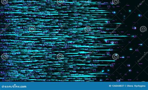 Big Data Information Sorting Visualization Stock Illustration