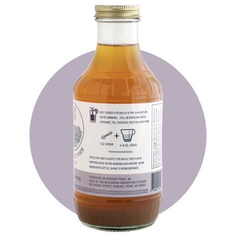 Maple Ginger Shrub Siren Shrub Company