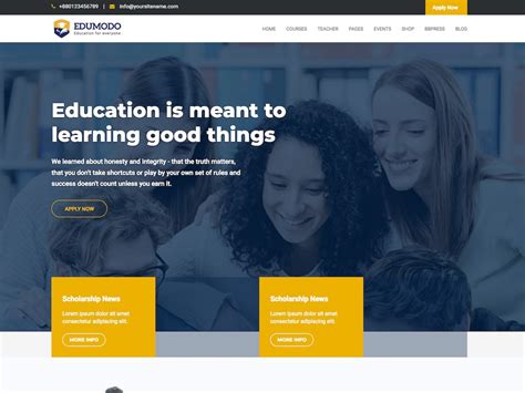 Edumodo Education WordPress Theme WordPress Themes Directory