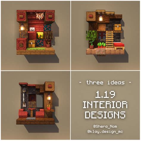 𝗞𝗟𝗔𝗬 Minecraft Designs On Instagram 119 Interior Designs Hola