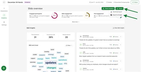 Export Your Poll Results And Q A Questions Slido Community