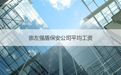 崇左强盾保安公司平均工资 为什么那么多人去做保安【桂聘】