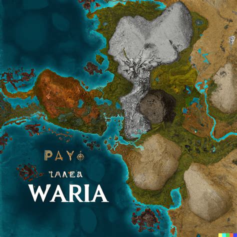 Map Of Tyria Extended By Ai Dall E R Guildwars