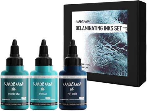 Amazon.com : KAMENSKAYA Delaminating Alcohol Ink Set #2 - Self ...