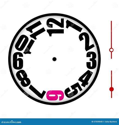 Clock With Arrow Stock Illustration Illustration Of Time