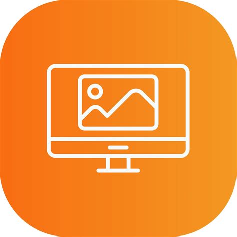 Monitor Line Gradient Curve Icon 51054969 Vector Art At Vecteezy