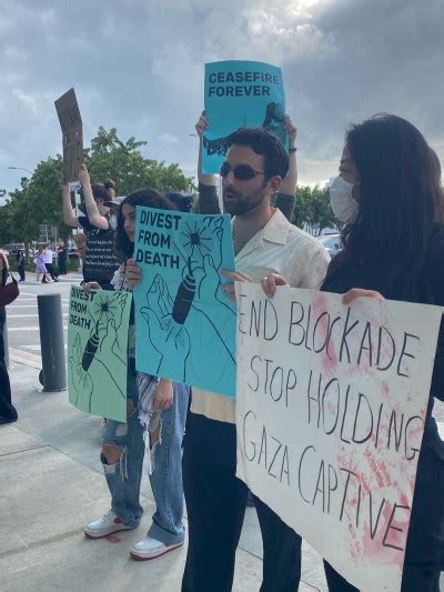Activists Call For Ceasefire In Gaza In Art Basel Miami Beach Protest