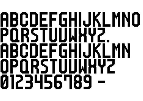 Modern Bitmap Font
