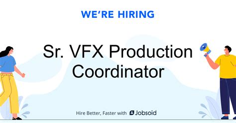 Sr Vfx Production Coordinator Bot Vfx