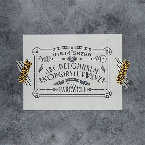 Ouija Board Stencil Reusable Diy Craft Stencils Of A Ouija Board