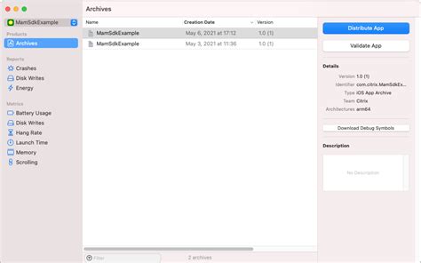 Generating An Ios Apple Store Package Ipa Mam Sdk For Ios And Ipados