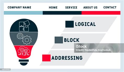 lba logical block addressing acronym stock illustration download