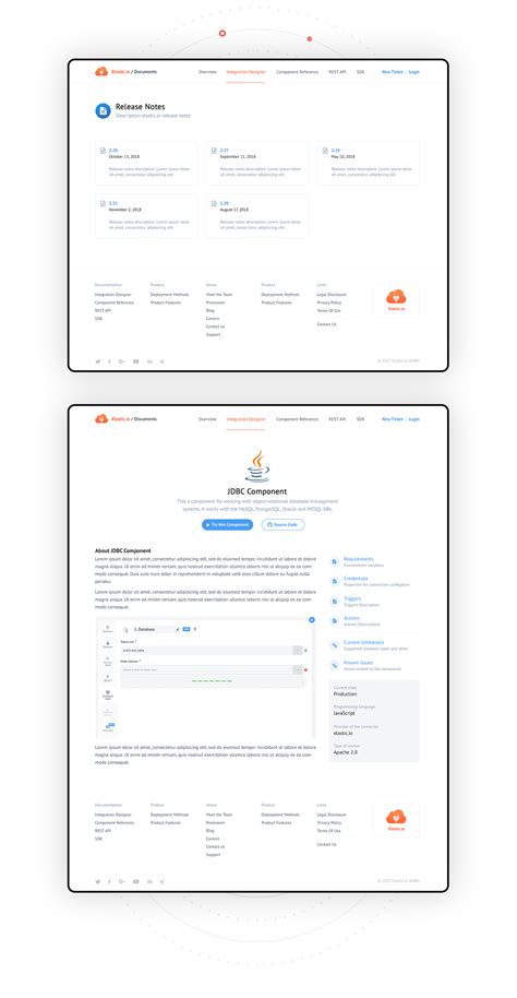 Elastic Io IPaas Documentation On Behance