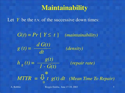 Ppt Dependability And Maintainability Theory And Methods Part 2 Repairable Systems