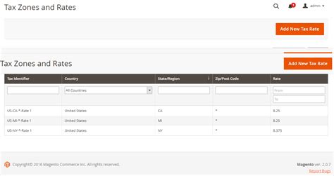 How To Import Export Tax Rates In Magento 2