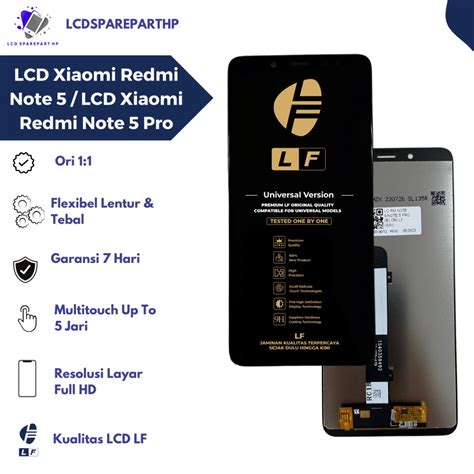 Jual LCD Xiaomi Redmi Note 5 LCD Xiaomi Redmi Note 5 Pro Fullset Touchscreen Garansi LEM