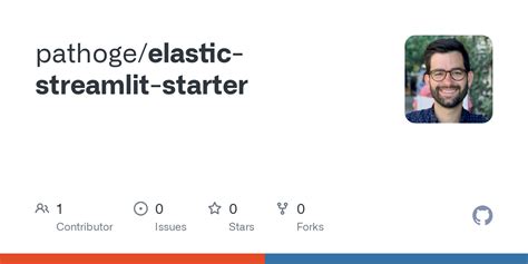 Github Pathogeelastic Streamlit Starter