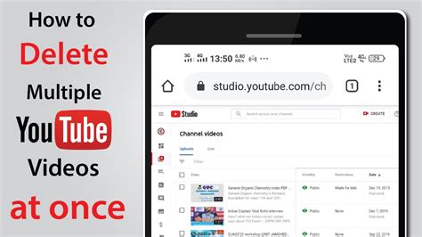 How To Delete Multiple YouTube Videos At Once On Mobile Android Or IPhone YouTube