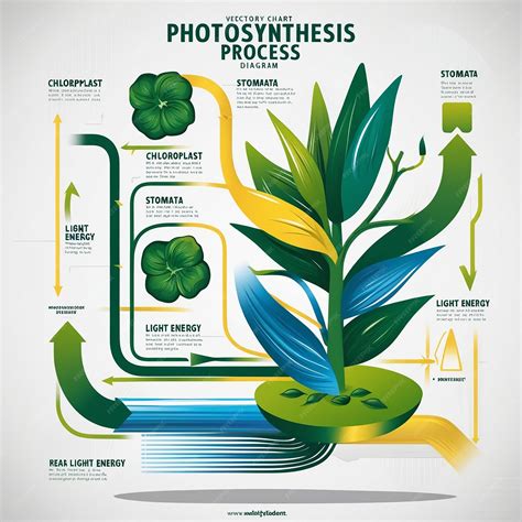 Education Chart Of Biology For Photosynthesis Process Diagram Premium