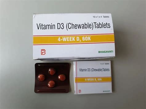 Vitamin D3 Chewable Tablets At Rs 101stripe Kalol Id 24228581430