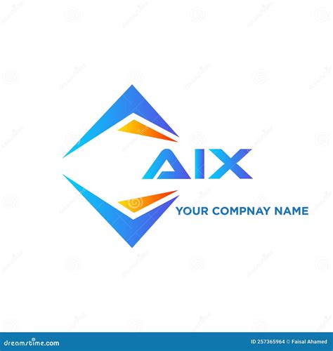 Aix Abstract Technology Logo Design On White Background Aix Creative