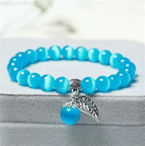 款式t8 Hand Made Jewelry 藍色 貓眼石 水晶 閃亮 星空 閃石 手鏈 手鍊 首飾 飾品 禮物 生日禮物 手作＆自家