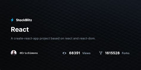 react stackblitz