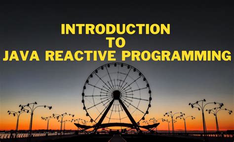 Sudhambarish V On Linkedin Introduction To Java Reactive Programming