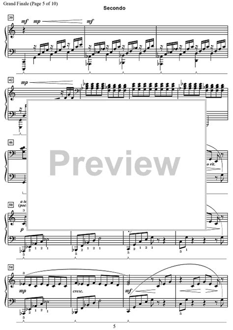 The Grand Finale Sheet Music For 1 Piano 4 Hands Sheet Music Now