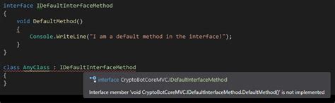 Resharper How To Retain Some Of The Interface Methods Default