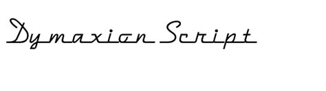Dymaxion Script Font