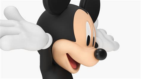 Happy Mickey Mouse Character 3D Model 69 3ds Blend C4d Fbx Max