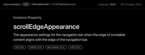 hidden gem of uinavigationbar — scrolledgeappearance by thongchai