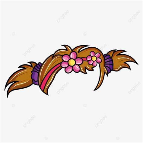 Brown Female Hair Vector Wig For Women Female Hair Hair For Ladies Png And Vector With