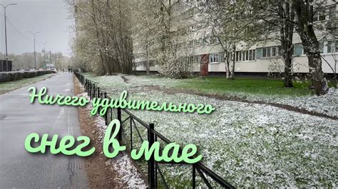 снег в мае. Ничего удивительного - YouTube