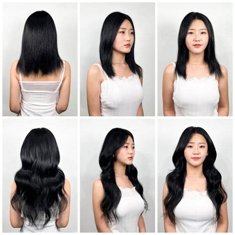 중단발에서 긴 머리로 18인치 땋기붙임머리 시술 후기 네이버 블로그