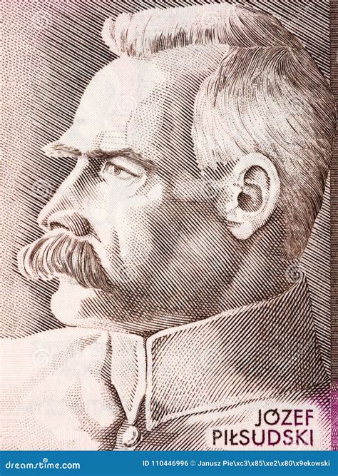 Jozef Pilsudski Portrait Royalty Free Stock Image