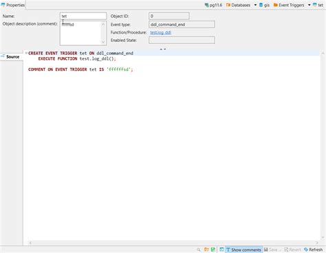 Event Triggers Tab For Postgresql · Issue 14566 · Dbeaverdbeaver