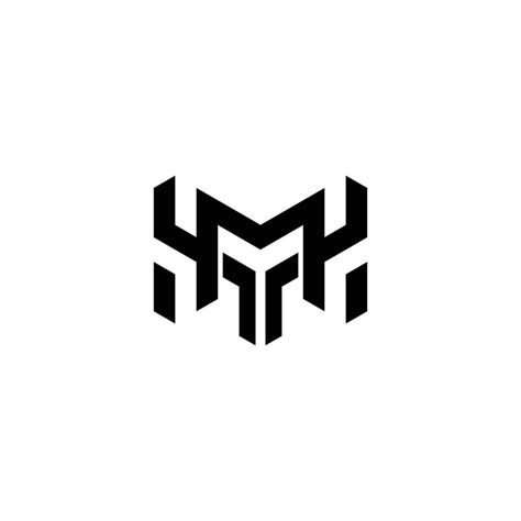 Monogram Letter My Modern Initial Logo Design My Linked Circle