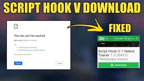 Script Hook V Website Not Working How To Download Script Hook V Latest Version Youtube