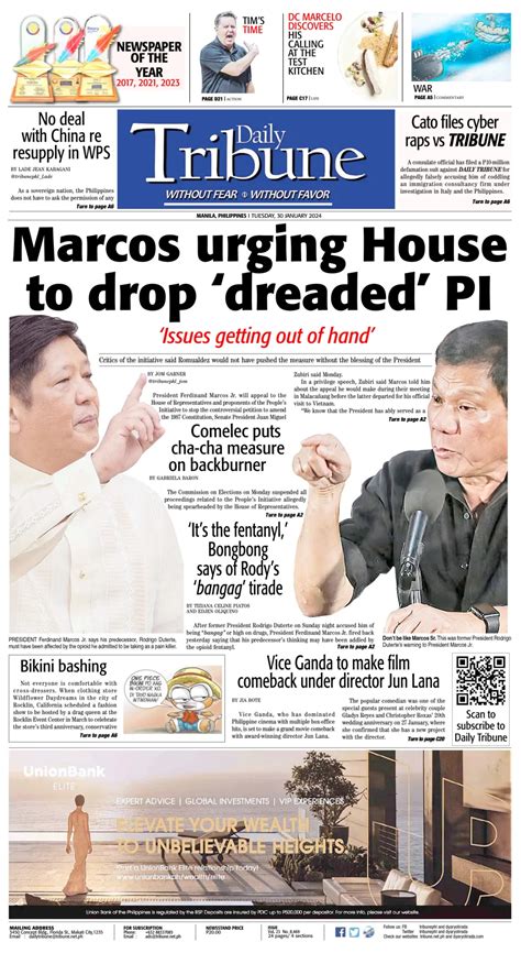Daily Tribune Philippines Subscriptions Pressreader
