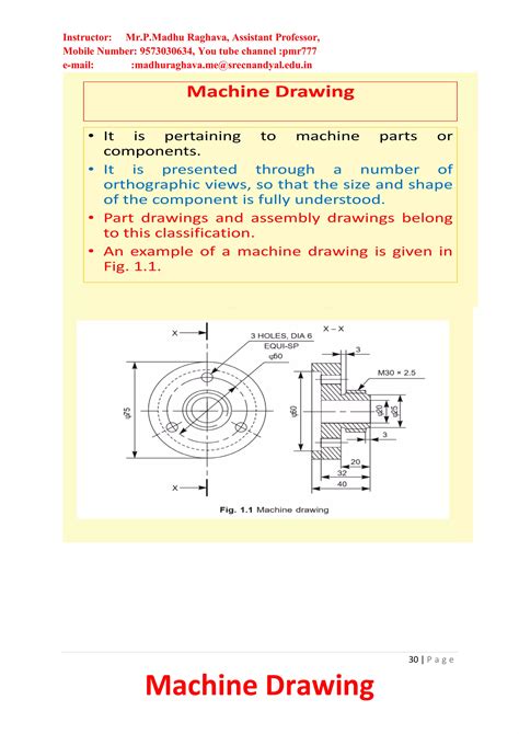 Machine Drawing Complete Lecture Notes PDF
