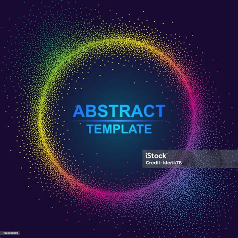 컬러 네온 반점으로 만든 동적 추상 산란 입자 배경 벡터 그림입니다 배경 주제에 대한 스톡 벡터 아트 및 기타 이미지 배경 주제 불타는 듯한 파도 패턴 Istock