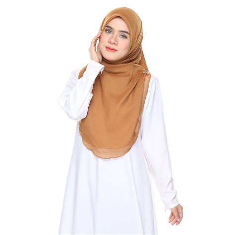 Bawal Curve Voile Chiffon Bidang 45 Antikedut Shopee Malaysia
