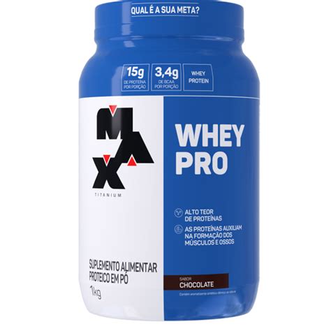 Whey Pro 1kg Max Titanium Nd Suplementos