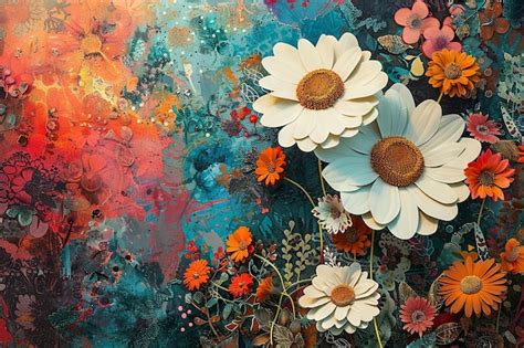 Premium Photo Flower Power Movement A Psychedelic 60s Tribute
