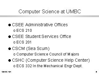 Computer Science At Umbc