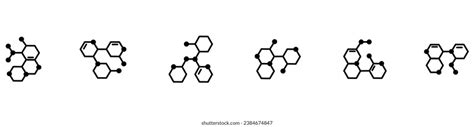 Structure Substance Molecule Collection Modern Molecule Stock Vector Royalty Free 2384674847