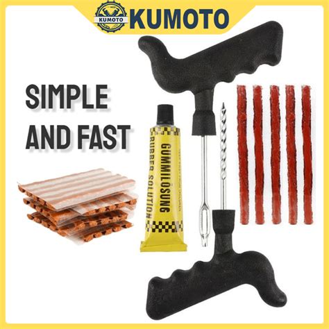 Car Tire Repair Tool Tubeless Emergency Tyre Repair Kit For Car And Motorcycle Bike Accessories